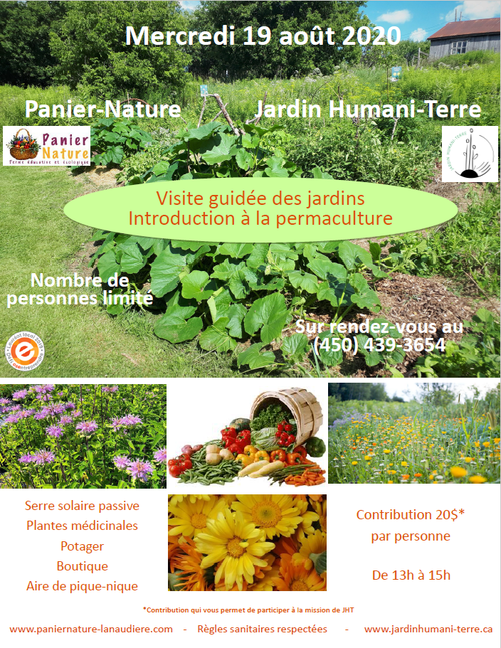Panier Nature Lanaudière - Ferme éducative avec jardins bio - Panier ...